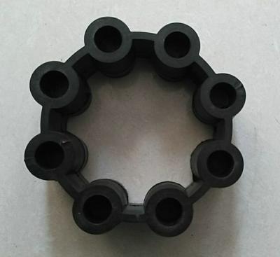 China Black Polyurethane Coupling with 70-98 Shore A Hardness and MH45-200 Size Range for High Efficiency Transmission for sale