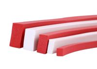 China UL 94 V-0 Flame Resistant Silicone Sponge Stripe with Closed Cell Structure and High Temperature Resistance for sale