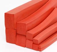 China UL 94 V-0 Flame Resistant Silicone Sponge Stripe with Closed Cell Structure and High Temperature Resistance for sale