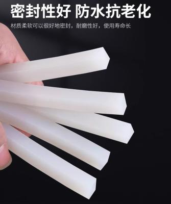 China Food Grade Silicone Stripe 3mm x 10mm, -60°C to 200°C, UL 94 V-0 for sale