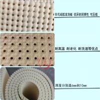 China 200psi Tensile Strength Perforated Silicone Foam Sheet with Double Impression Fabric Surface for Ironing Tables for sale