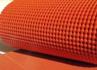 China 200psi Tensile Strength Perforated Silicone Foam Sheet with Double Impression Fabric Surface for Ironing Tables for sale