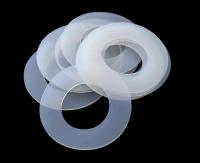 China Dark Red Silicone Rubber Washer with Good Aging Resistance and High Temperature Resistance Made from 100% Virgin Silicone for sale