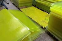 China Colorful Polyurethane Sheet with 35-155KN/m Tear Strength, 75-95 Shore A Hardness, and Good Machining Performance for sale