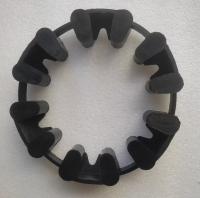 China 12 Toothes PRK Rubber Coupling Spider in Black Color with OD175mm x ID106mm x T25mm Dimensions for sale