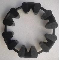 China 12 Toothes PRK Rubber Coupling Spider in Black Color with OD175mm x ID106mm x T25mm Dimensions for sale