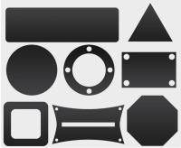 China White Industrial Rubber Sheet with Excellent Chemical Resistance and Temperature Range -35°C to 85°C for sale
