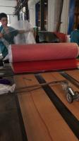 China Premium Grade Red Color Smooth Impression Fabric Industrial Rubber Sheet Natural Gum Rubber Sheet for sale