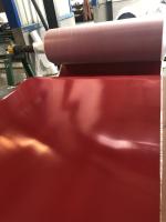 China Premium Grade Red Color Smooth Impression Fabric Industrial Rubber Sheet Natural Gum Rubber Sheet for sale