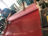 China Premium Grade Red Color Smooth Impression Fabric Industrial Rubber Sheet Natural Gum Rubber Sheet for sale