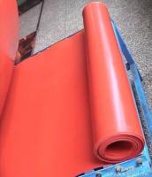 China 22Mpa Tensile Strength Pink Red Gum Rubber Sheet with 35-40Shore A Hardness for sale