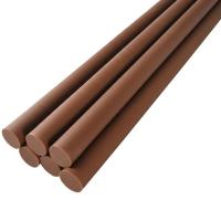 China Bakelite Rod with 1.25-1.40g/cm3 Density, 10KV Rated Voltage, and 138Mpa Compression Strength for sale