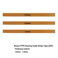China Brown PTFE Guide Stripe Tape (GST) with 60%PTFE+40%bronze for High Wearing Resistance and 15m/s Working Speed for sale