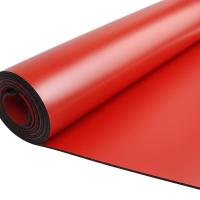 China Premium Grade Red Color Smooth Impression Fabric Industrial Rubber Sheet Natural Gum Rubber Sheet for sale