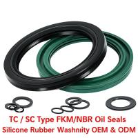 China TC SC Type FKM NBR Oil Seal Silicone Rubber Washers with High Temperature and Oil Resistance for sale