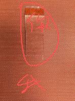 China T0.75mm x W1m x L10m Red Silicone Coated Fiberglass Fabric (Rogers Style) for sale