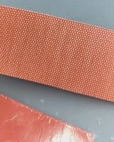 China T0.75mm x W1m x L10m Red Silicone Coated Fiberglass Fabric (Rogers Style) for sale