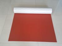 China Dark Red Close Cell High Temperature Resistant Silicone Sponge Sheet with 3M Adhesive for sale
