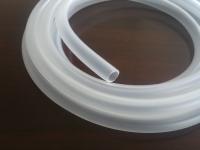 China 100% Virgin Silicone Tube Extrusion High Temperature Resistant Polyester Braid Reinforced Hose for Corona Roller for sale