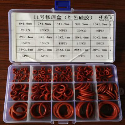 China 15 Sizes Waterproof Wear-resistant Silicone O Ring Kit for Mechanical Sealing for sale