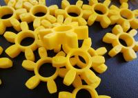 China 1.15g/cm3 Density 93Shore A Hardness Virgin TPU Material Polyurethane Coupling PU Coupling Standard Size for sale