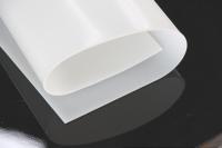 China Thin Silicone Rubber Sheet with 0.1-0.8mm Thickness 60 Shore A Hardness and 7.5Mpa Tensile Strength for sale