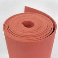 China Close Cell Silicone Sponge Rubber Sheet with Impression Fabric Surface and 0.5-1.0g/cm3 Density for sale