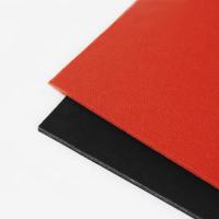 China Close Cell Silicone Sponge Rubber Sheet with Impression Fabric Surface and 0.5-1.0g/cm3 Density for sale