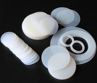China Food Grade Silicone Washer 30-80 Shore A Translucent White for sale