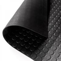 China Industrial Use Anti Slip Floor Mat with Round Button Surface and 3mm Thickness for Oil Resistance for sale