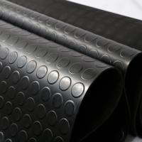 China Industrial Use Anti Slip Floor Mat with Round Button Surface and 3mm Thickness for Oil Resistance for sale