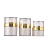 China Custom Luxury Refillable Frosted Airless Pump Bottles For Cosmetic Skincare Packaging for sale