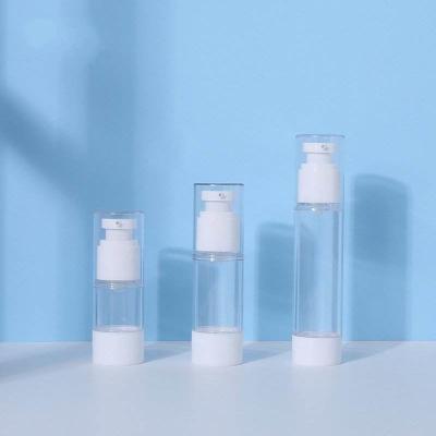 China Plastic Cosmetic Airless Pump Bottles For Face Eyes Cream Lotion 15ml 30ml 50ml for sale