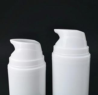 China Cylindrical PP Plastic Airless Snap Lotion Pump Bottle 30ML 50ML 100ML 150ML for sale