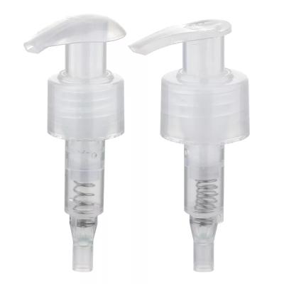 China Smooth Right Left Lock Lotion Dispenser Pump Plastic Clear 24/410 28/410 for sale