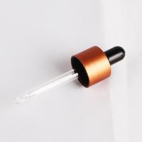 China 18mm Brushed Aluminum Closure Dropper Cap For Essential Oil Bottle 18/410 for sale