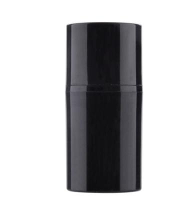 China Empty Black PP Airless Pump Bottles  15ml 30ml 50ml For Lotion for sale