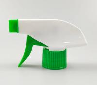 China 28/410 White Green Sprayer Trigger For Cleaning Bottle for sale