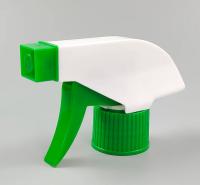 China 28/410 White Green Sprayer Trigger For Cleaning Bottle for sale