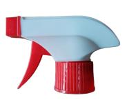 China Red White Color Plastic Trigger Sprayer 28mm For Garden Cleaning Washing Bottle for sale