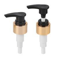China 28/410 Aluminum-black Plastic Lotion Shampoo Screw Dispenser Pump For Bottle for sale