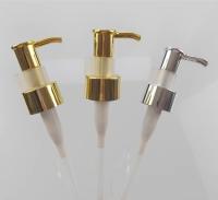 China Aluminum Lotion Pumps Big Dosage Liquid Dispenser Head Spring Inside 24/410 Use For Shampoo for sale