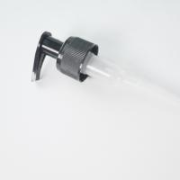 China Plastic Pumps For Bottles  28/410 Ribbed Black Color With High Output for sale