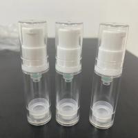 China 5ml Lotion Airless Pump Bottles Plastic Cosmetic Lotion Bottle AS material for sale