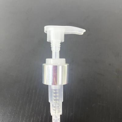 China 24/410 Aluminum-Natrual Big Head Plastic Lotion Shampoo Screw Dispenser Pump For Bottle for sale