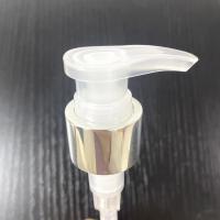 China 24/410 Aluminum-Natrual Big Head Plastic Lotion Shampoo Screw Dispenser Pump For Bottle for sale