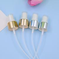 China 24/ 410 Gold / White Shiny Aluminum Fine Mist Sprayer Pump 0.12cc Output for sale