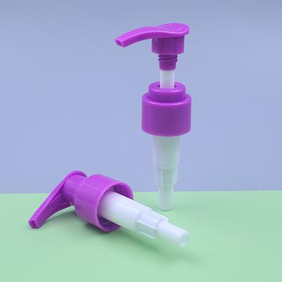 China Factory Price 24/410 Lotion Pump Colorful PP Plastic Screw Down Lock Liquid Dispenser Pump For Body Lotion Bottle for sale