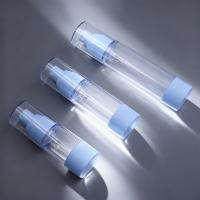 China 15ml 30ml 50ml Luxury Round Shape Transparent AS Material Mist Sprayer Airless Bottle for Any Purpose 0.23CC Output for sale