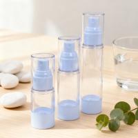 China 15ml 30ml 50ml Luxury Round Shape Transparent AS Material Mist Sprayer Airless Bottle for Any Purpose 0.23CC Output for sale